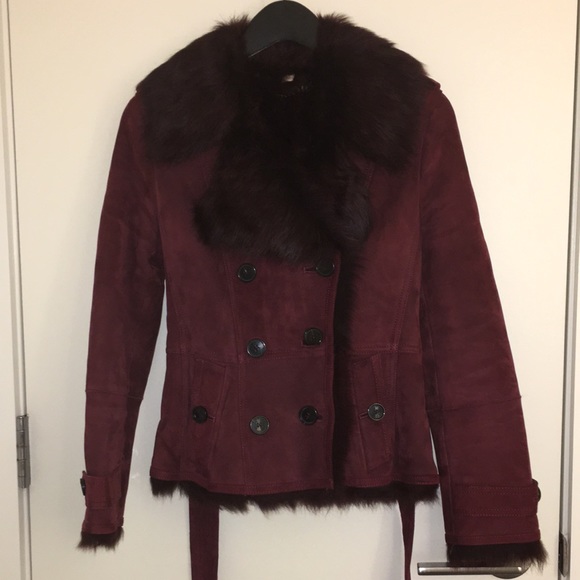 Burberry | Jackets & Coats | Blueberry Fur Coat | Poshmark